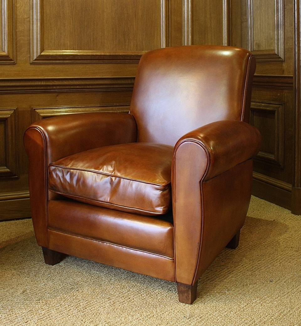 Leather Chair Cognac Leather Chair For Our Living Room Space | DIY